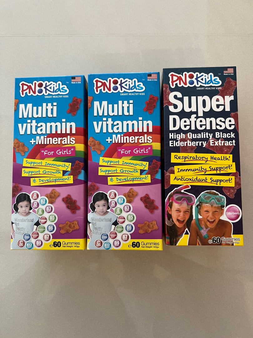 PN Kids multivitamin/ Super Defense, Health & Nutrition, Health ...