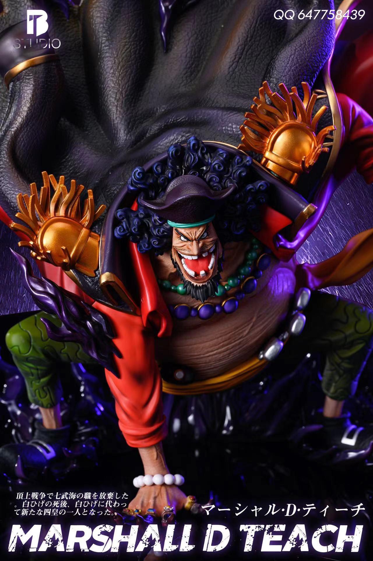 【PO】Marshall D Teach Blackbeard GK Figure BT Studio One Piece, Hobbies ...