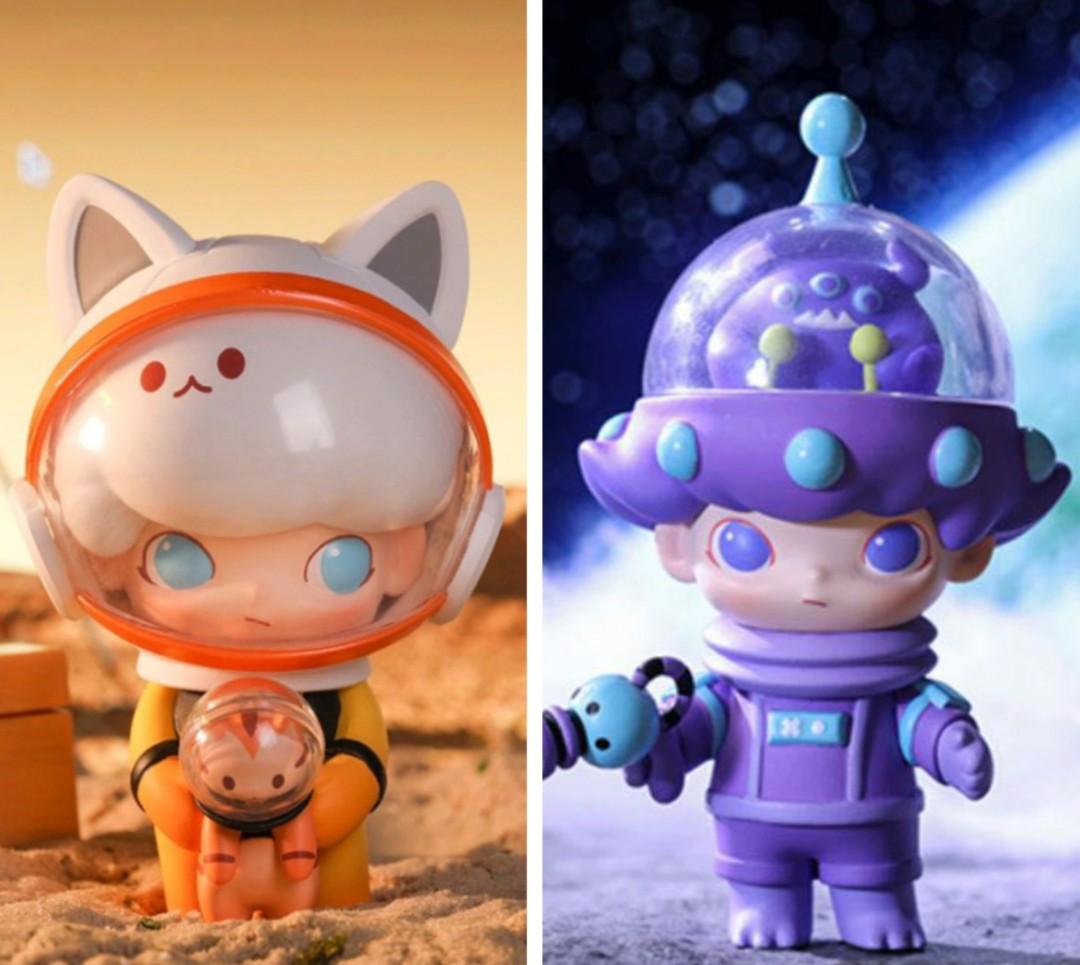 Popmart Dimoo Space Travel Kitty Space Boy / Monster Boy, Hobbies ...