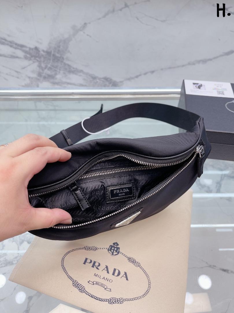 Prada men's black Fanny pack, Men's Fashion, Bags, Belt bags, Clutches ...