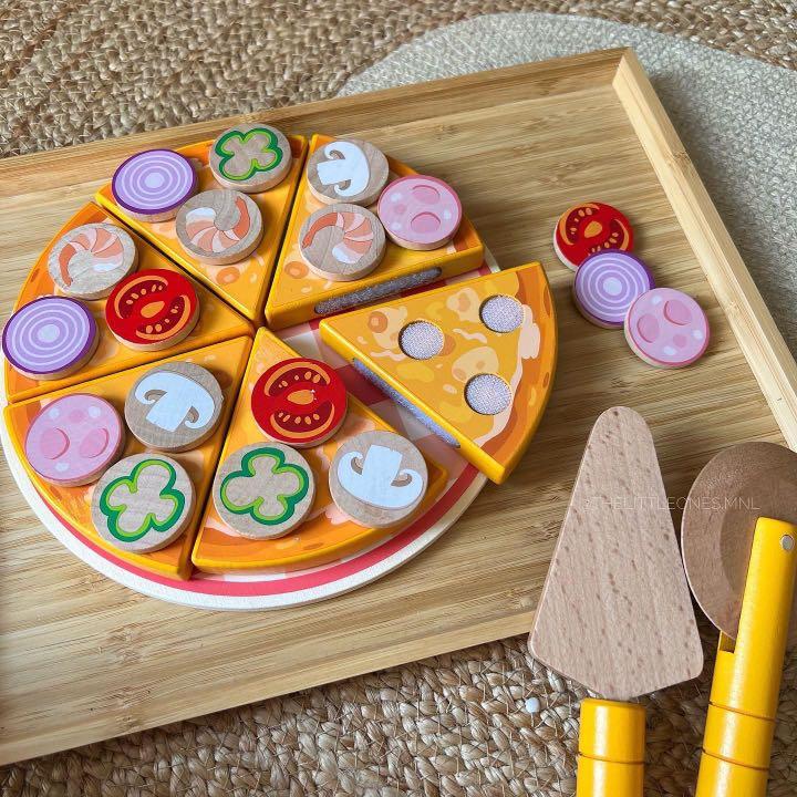 Pretend Play Wooden Pizza Making Set, Hobbies & Toys, Toys & Games on ...