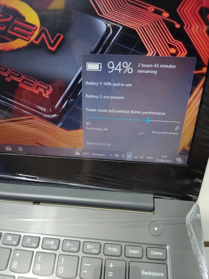 [RAM 12GB] Laptop Lenovo V330 Gaming AMD RYZEN3 RAM 12/1TB SLIM MULUS ...