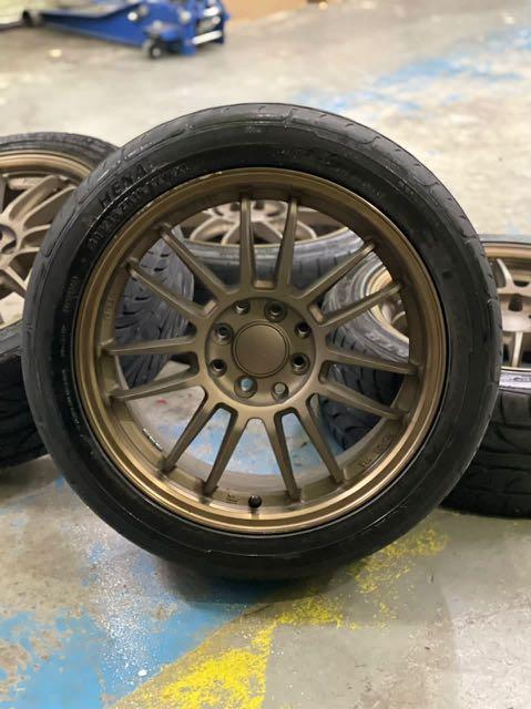 RE30 16 inch sport rim Vios tyre 70%, Auto Accessories on Carousell