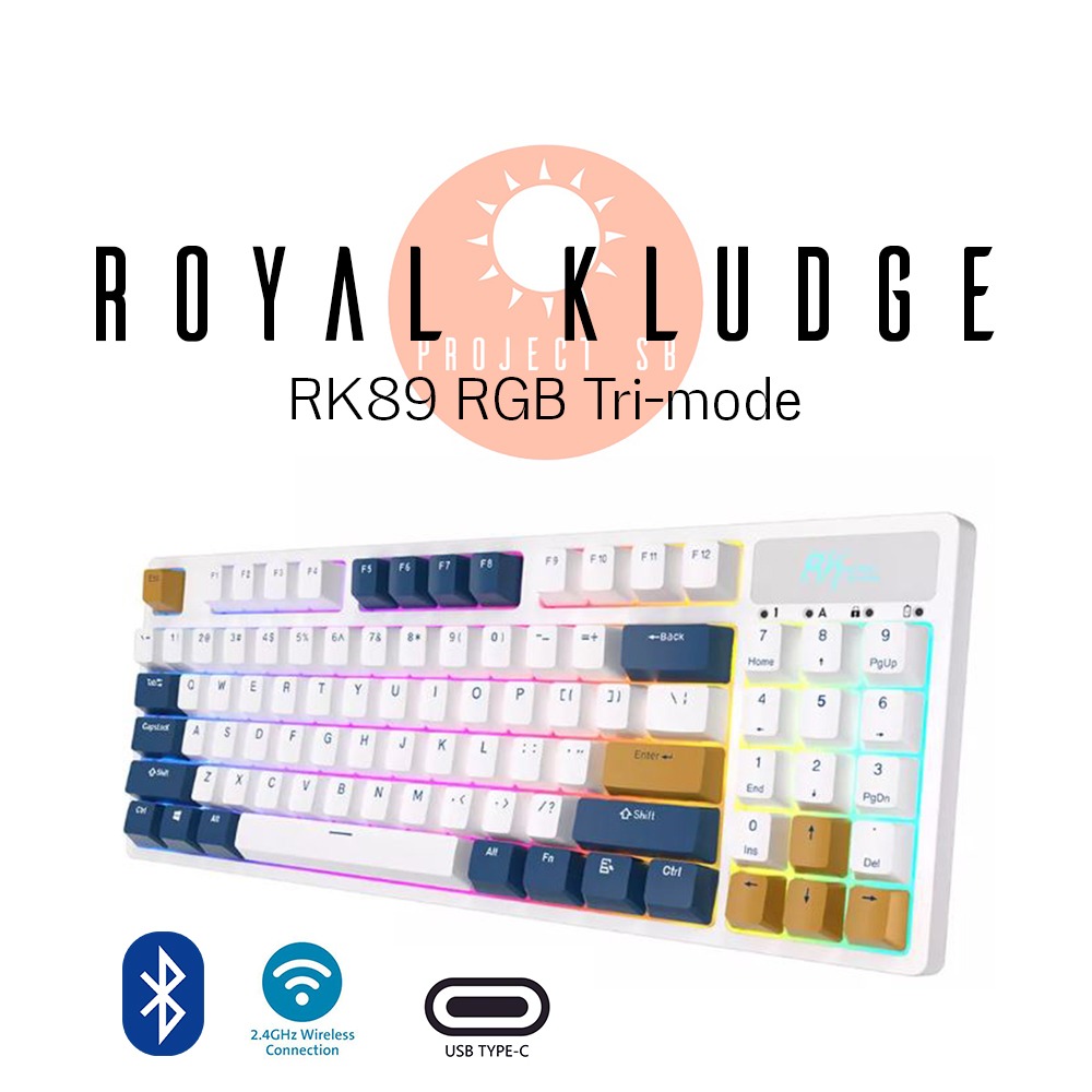 『Ready Stocks』Royal Kludge RK89 RK 89 Hot Swap Tri-mode Bluetooth ...