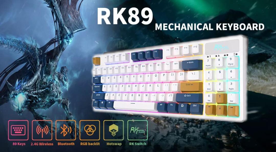 『Ready Stocks』Royal Kludge RK89 RK 89 Hot Swap Tri-mode Bluetooth ...