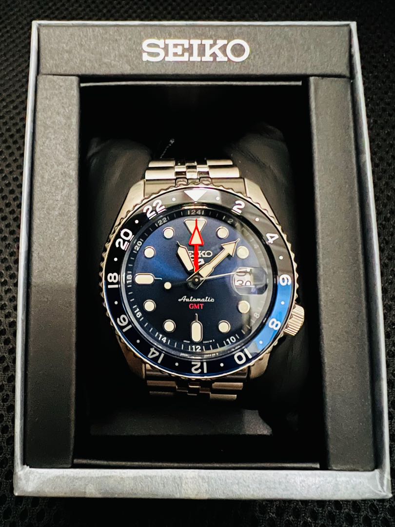 Seiko 5 GMT SSK003 BATMAN, Luxury, Watches on Carousell