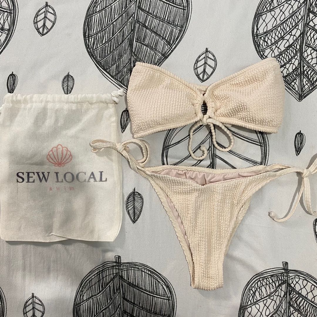 Sew Local Bikini Set in Oat, Women's Fashion, Swimwear, Bikinis ...