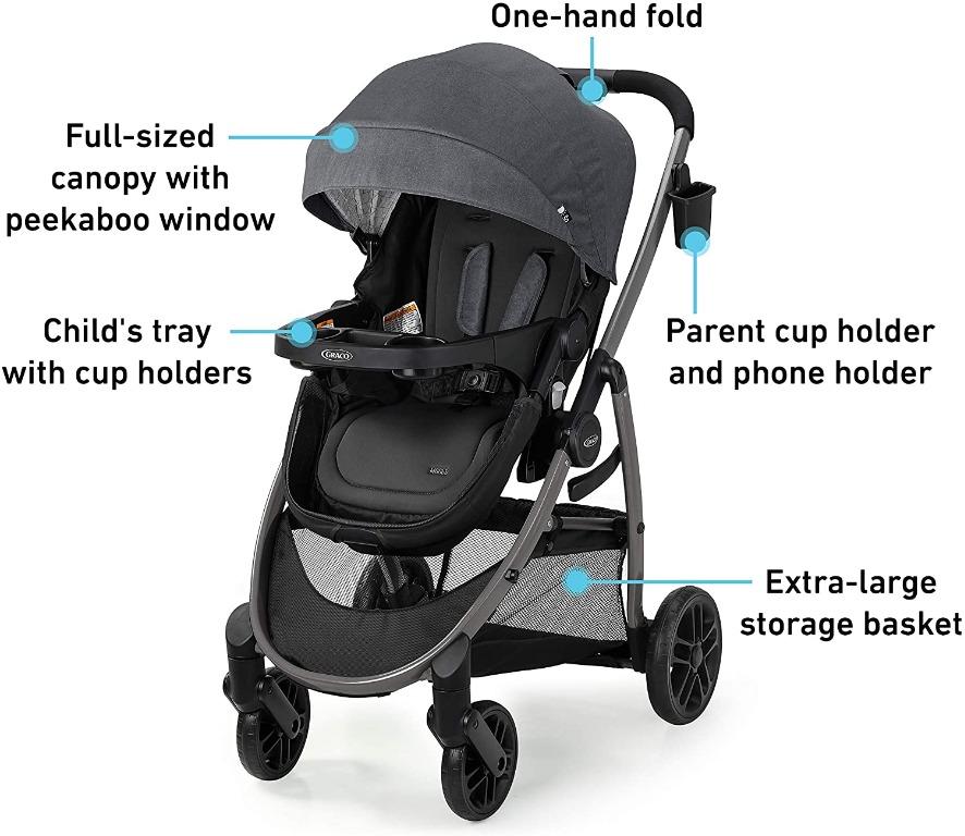 [sg stock] Graco Modes Pramette Stroller | Baby Stroller with True ...