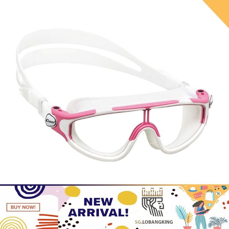 [sg stock] Made in Italy Cressi Wide View Swim Mask for Kids Aged 2, 3 ...