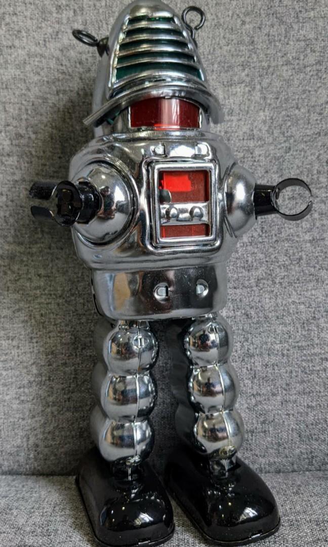 Silver Wind Up Red Robot Diecast Retro, Hobbies & Toys, Toys & Games on ...