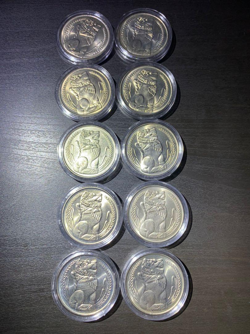 Singapore Merlion one dollar 1981 10 pcs, Hobbies & Toys, Memorabilia ...