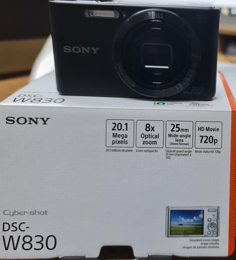 SONY W830 Compact Camera with 8x Optical Zoom BLACK, Photography ...