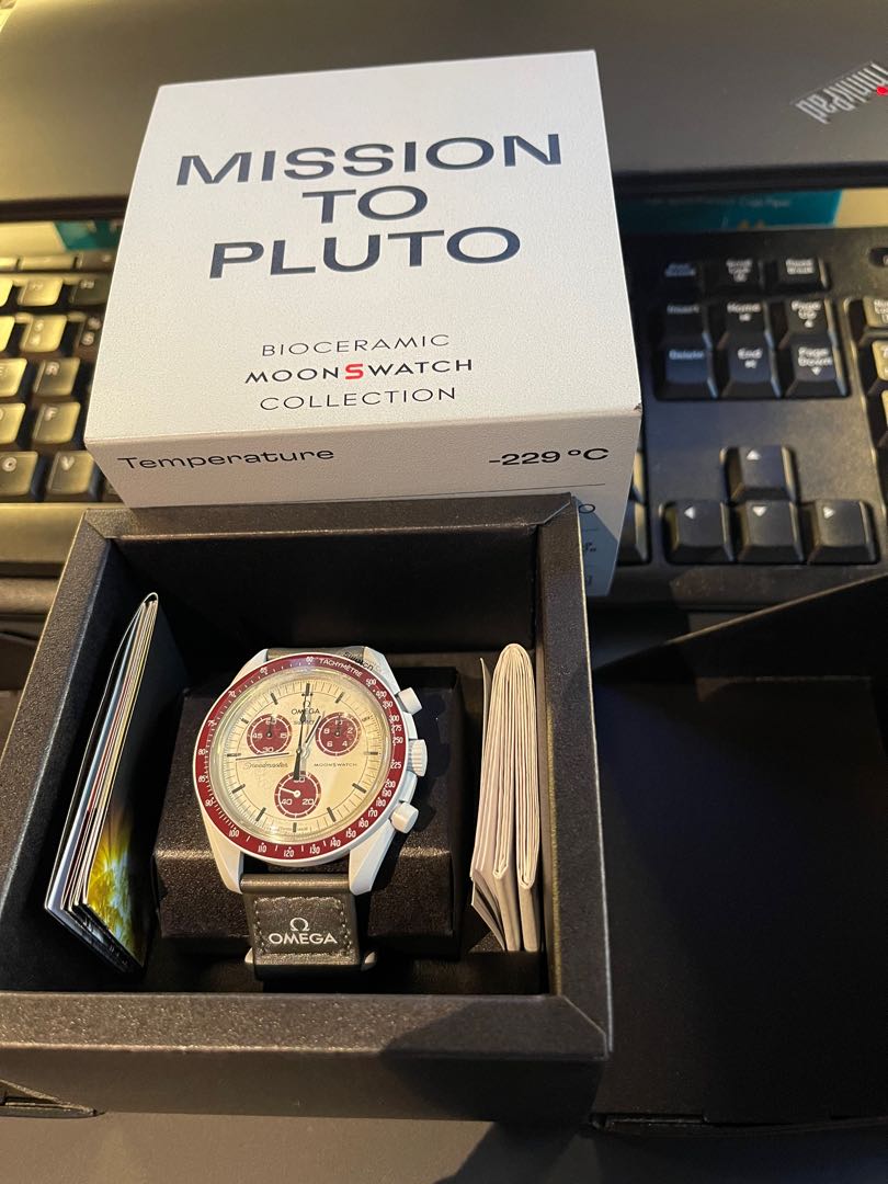Swatch omega pluto, Luxury, Watches on Carousell