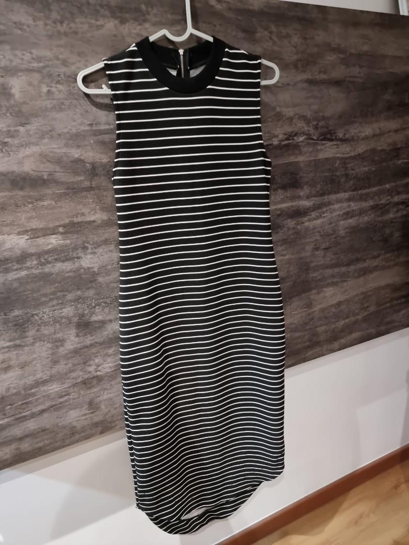TEM striped midi dress, Women's Fashion, Dresses & Sets, Dresses on ...