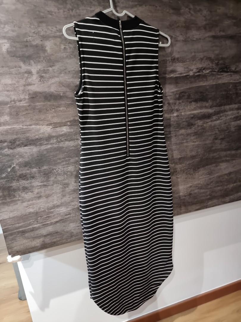 TEM striped midi dress, Women's Fashion, Dresses & Sets, Dresses on ...