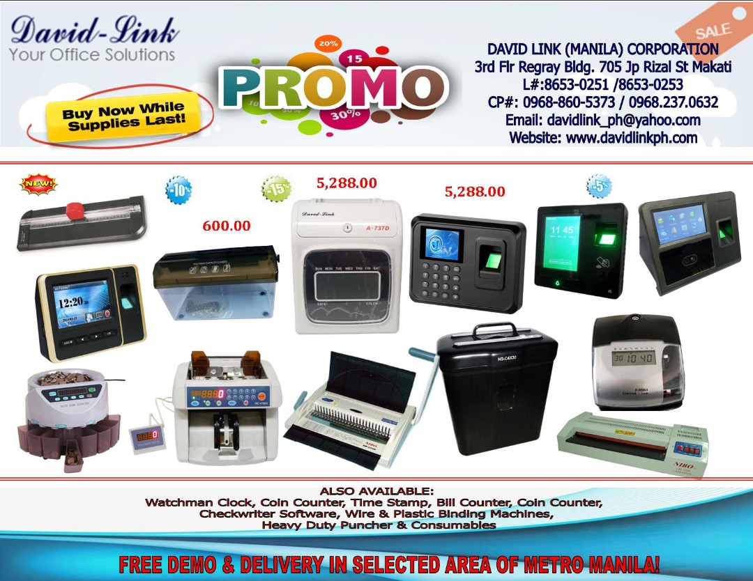 Time stamp / bundy clock / biometrics fingerprint scanner / binding ...