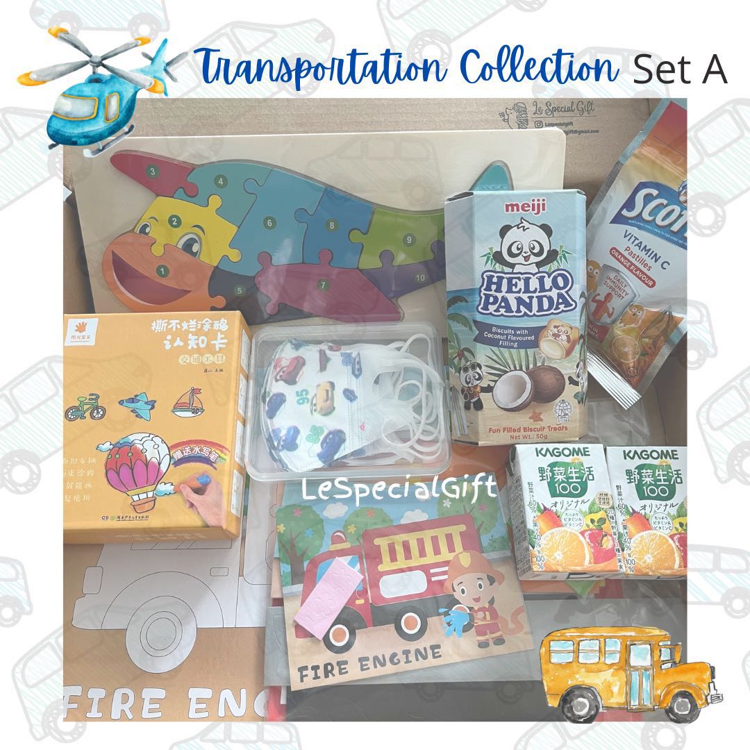 Transport care/gift/activity pack for vehicles lover! (Set A), Hobbies ...