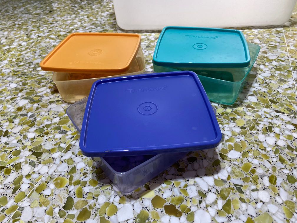 Tupperware squarish shallow container, Furniture & Home Living ...