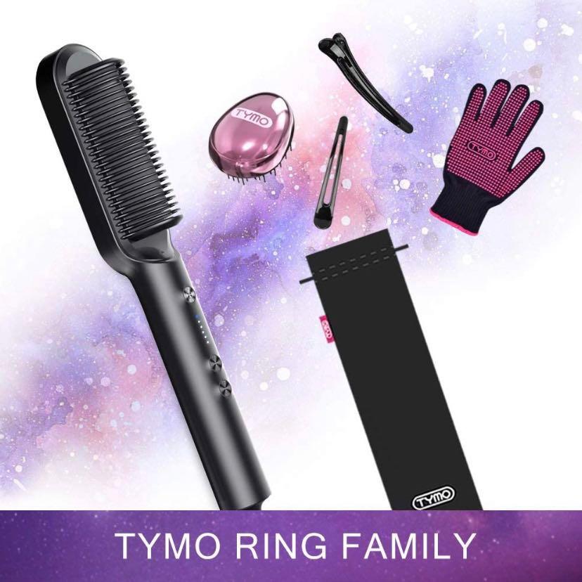 TYMO RING Hair Straightener Brush HC100 Authentic Hair Straightening ...