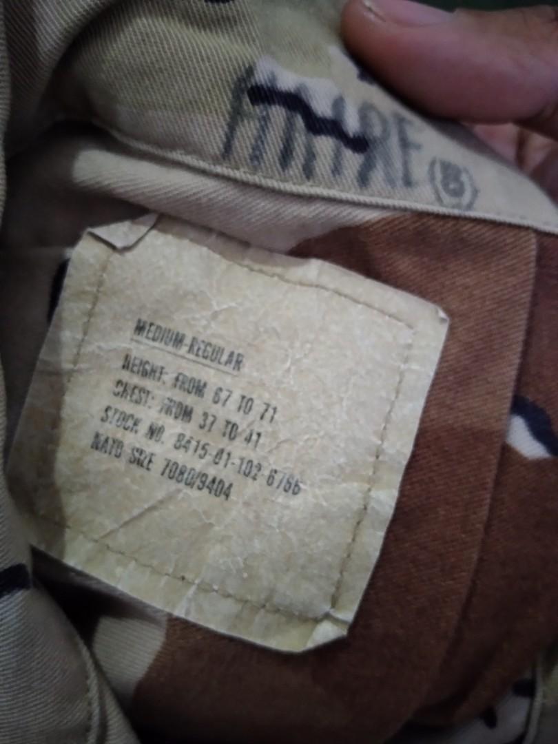 US Marine Corps Six Color Desert Camouflage/Desert Storm Uniform Set ...