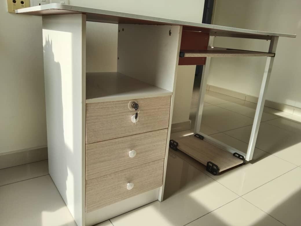 Used Computer Table, Furniture & Home Living, Furniture, Tables & Sets ...