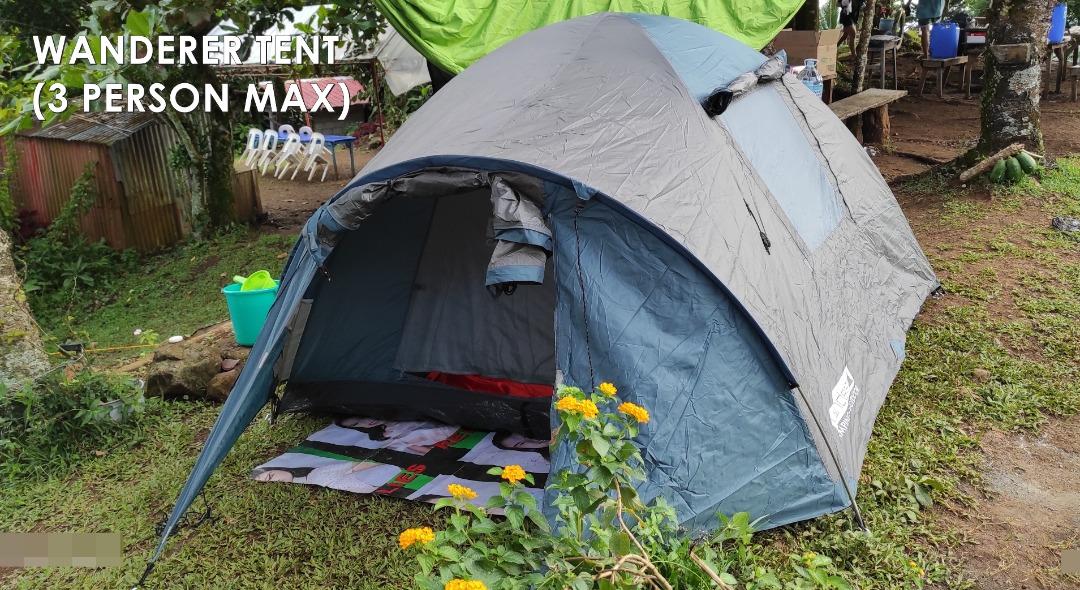 (USED) WANDERER TENT (GOOD FOR 3 ADULT), Sports Equipment, Hiking ...