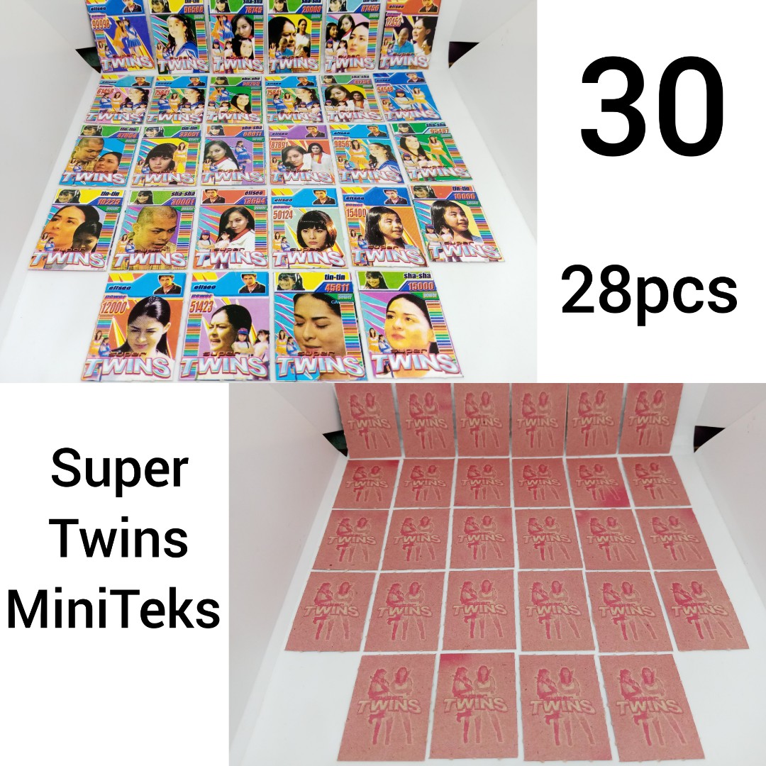 Vintage Mini Teks 4 (Super Twins, Joaquin Bordado, Kokey, Lupin ...