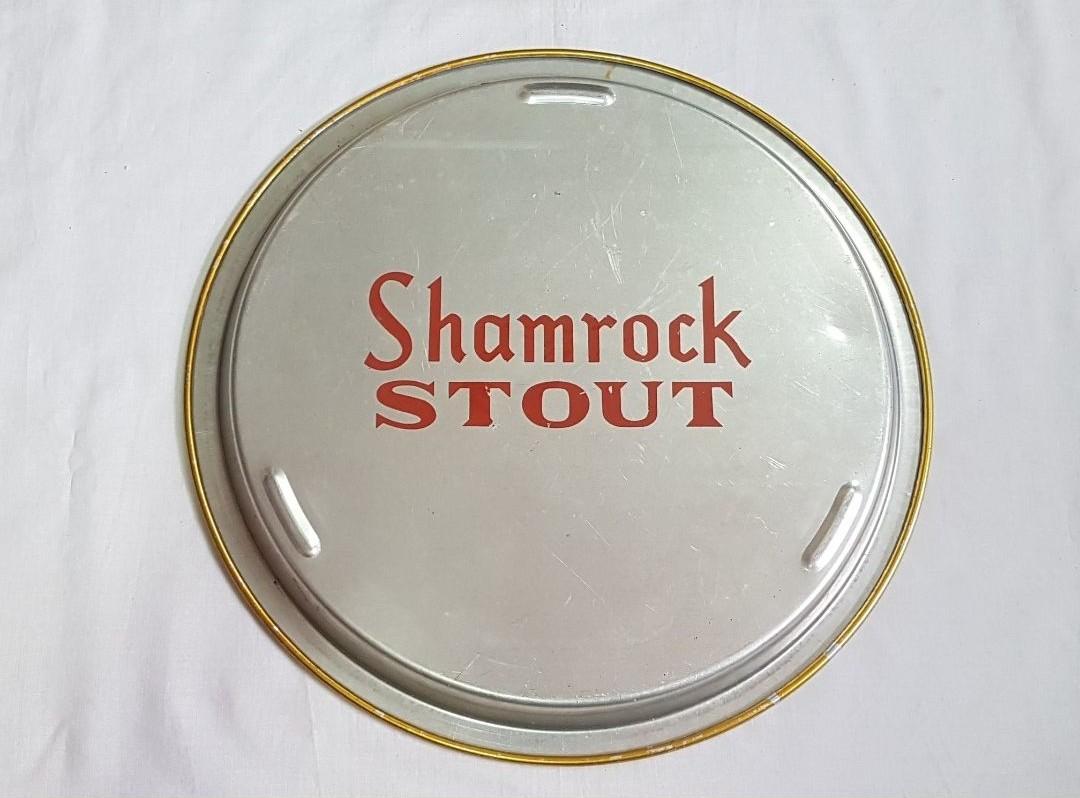 Vintage Shamrock Stout Metal Tray, Hobbies & Toys, Memorabilia ...