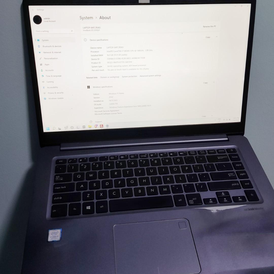 Vivobook S15 i7 8th-Gen 16GB DDR4 RAM i7-8550U Asus X510UF Intel, Computers & Tech, Laptops ...