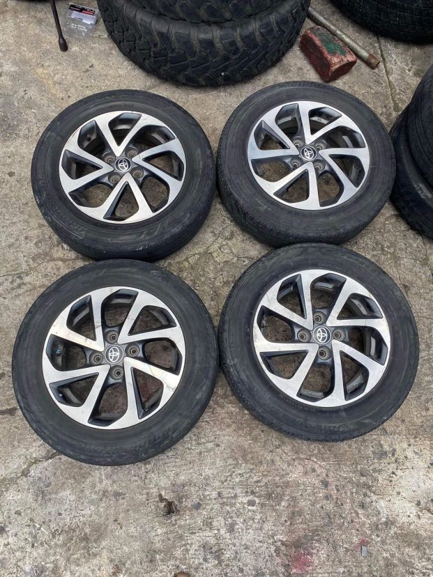 Wigo stock mags and tires, Car Parts & Accessories, Mags and Tires on ...