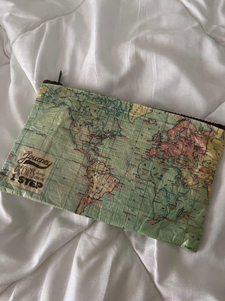 World Map pencil case, Hobbies & Toys, Stationary & Craft, Stationery ...