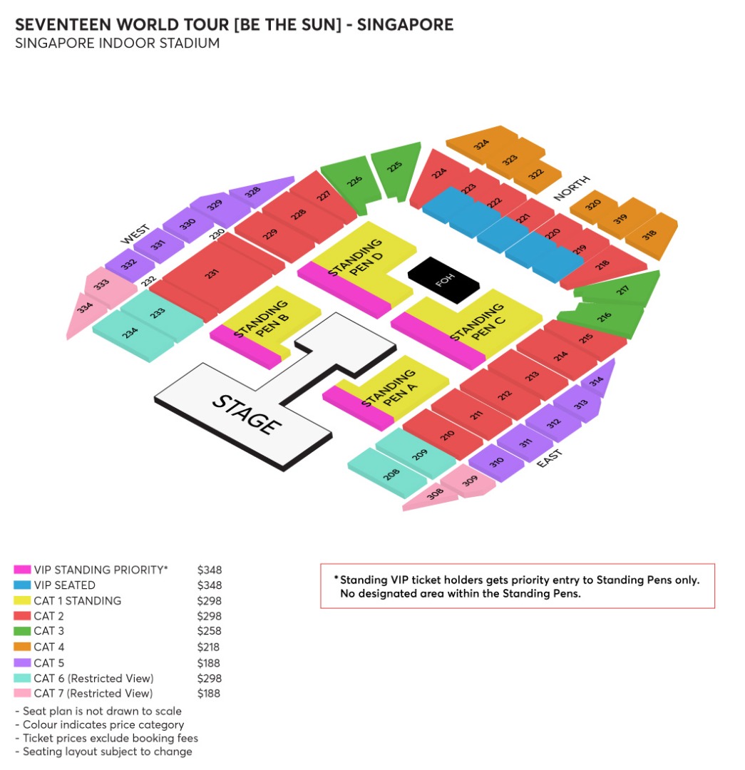 WTS Seventeen Be the Sun Singapore Ticket - VIP Seated, Tickets & Vouchers, Event Tickets on ...