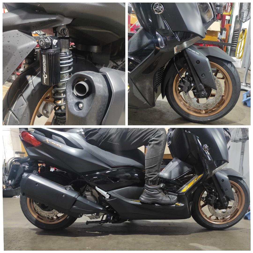 XMAX WITH PROFENDER XSERIES + YSS FORK KIT LOWERED 1.5INCH, Motorcycles ...