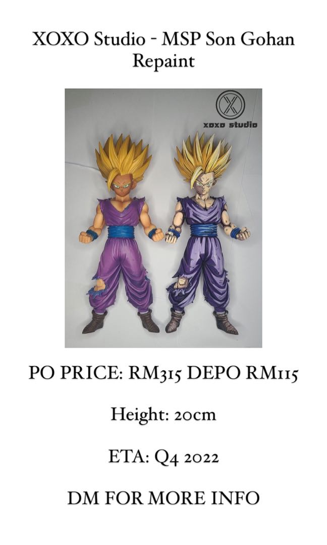XOXO Studio - MSP Son Gohan Repaint, Hobbies & Toys, Toys & Games on ...