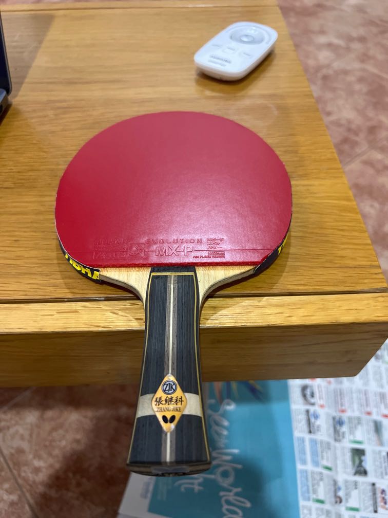 Zhang jike zlc with mxp rubber, Sports Equipment, Sports & Games ...