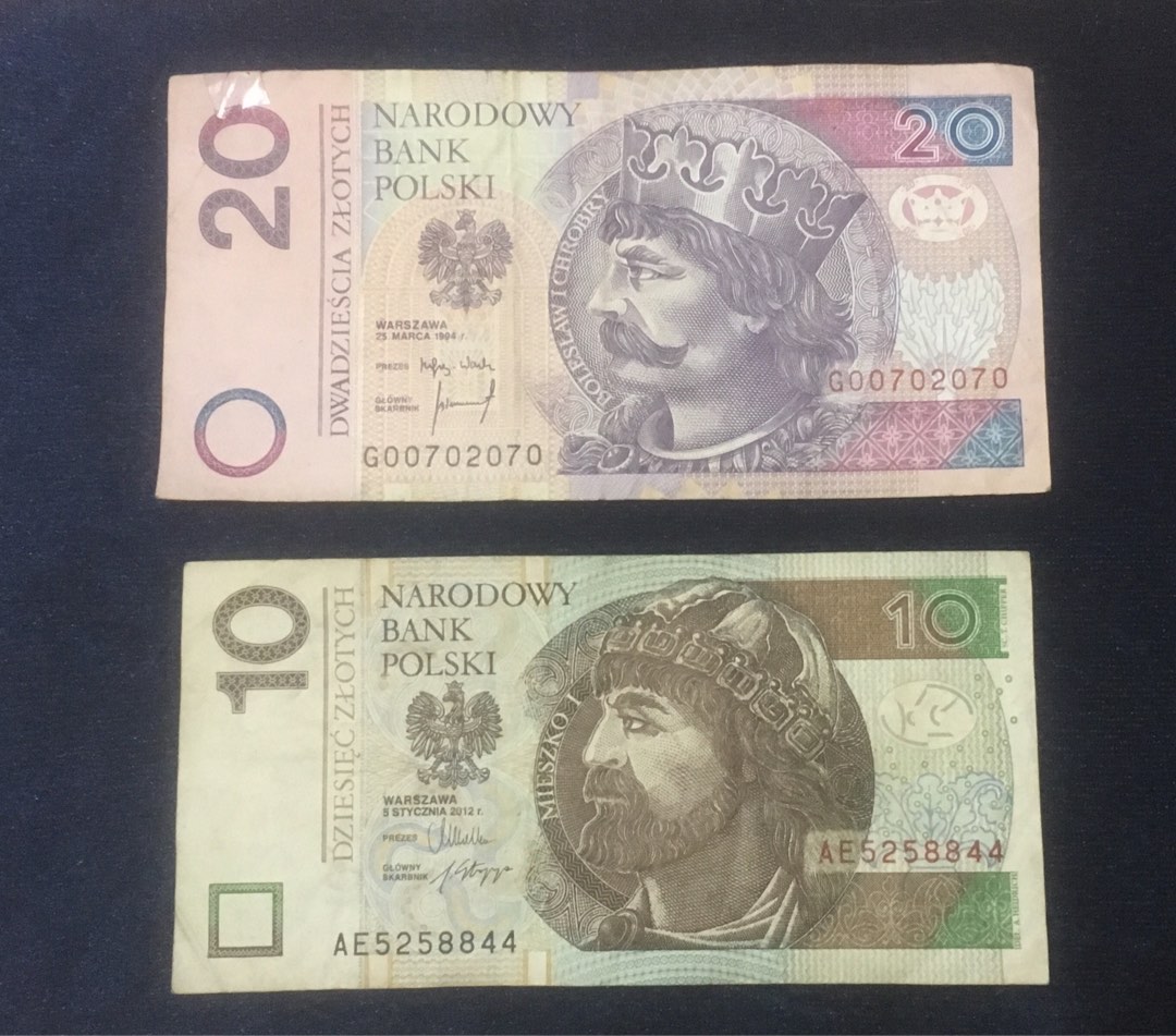 10 and 20 Poland banknote, Hobbies & Toys, Memorabilia & Collectibles ...