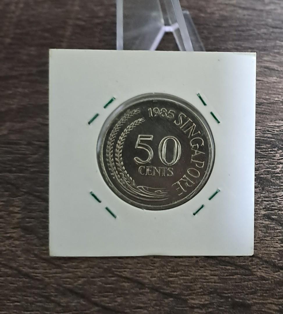 1985 singapore 1st series 50 cents coin, BU, Hobbies & Toys ...