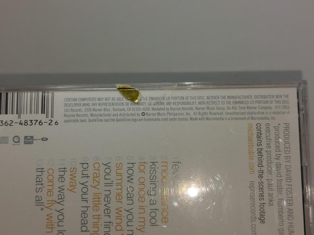 2003 Michael Buble Collectible CD Songs Music Album Collection, Hobbies ...