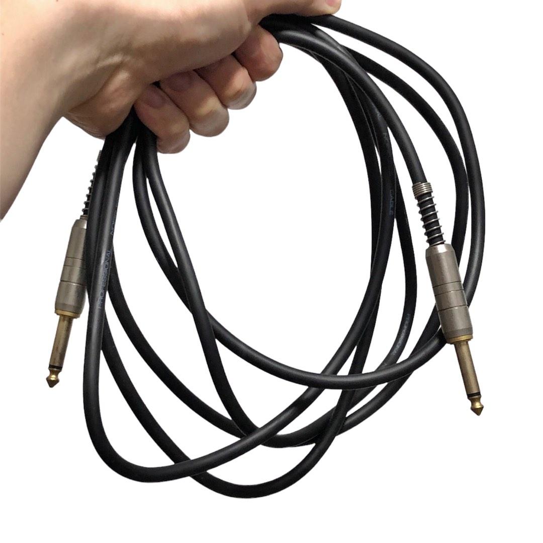 3m long 1/4" TS Cable Unbalanced Guitar Patch Cords Instrument Cable ...