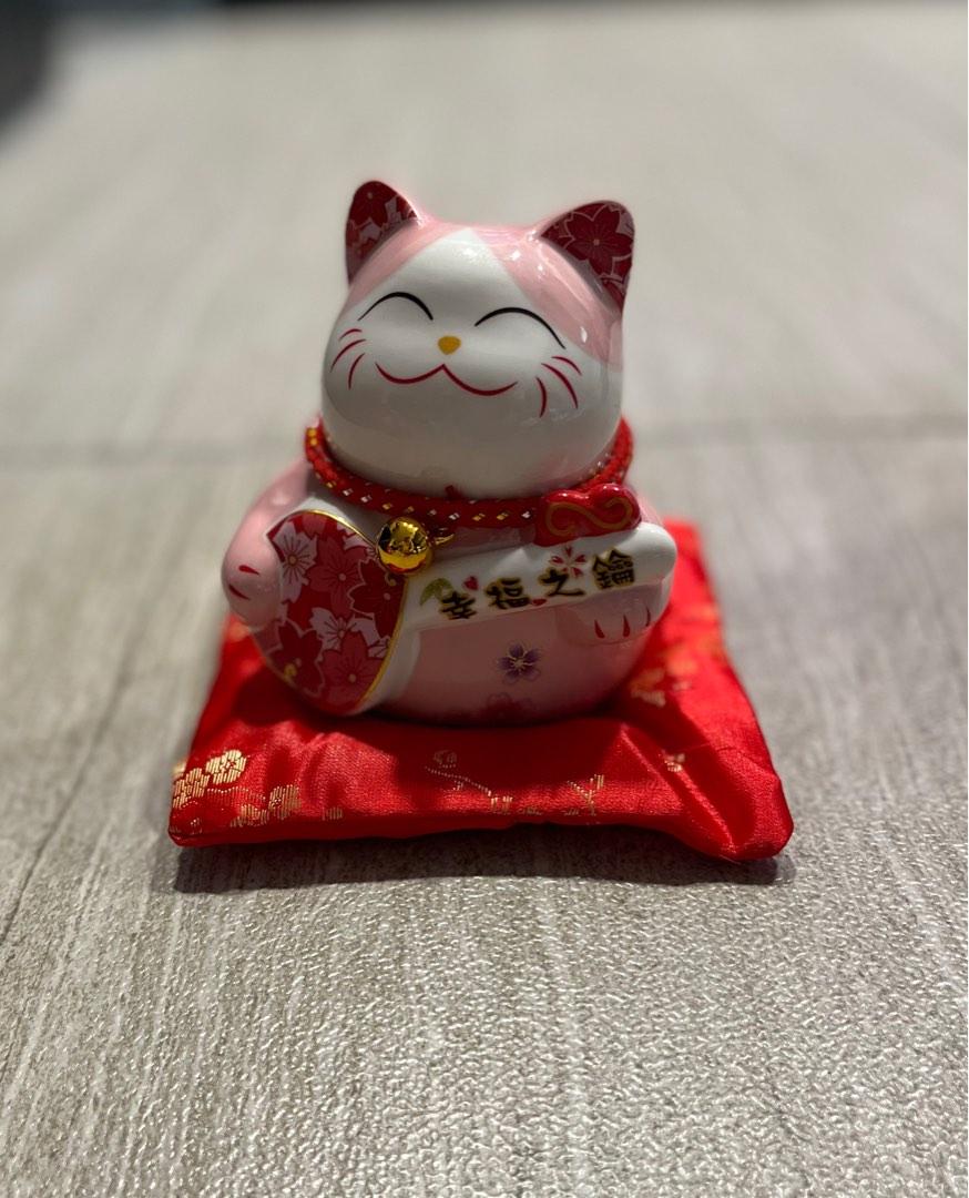 4.5 inch Ceramic Fortune Cat Coin Bank, Furniture & Home Living, Home ...
