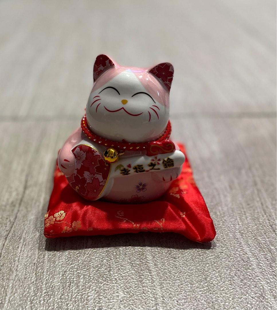 4.5 inch Ceramic Fortune Cat Coin Bank, Furniture & Home Living, Home ...