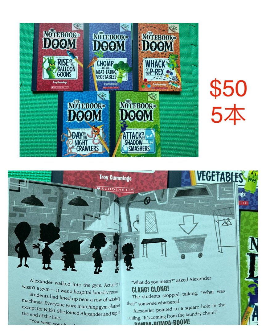 ‼️$50/5本‼️The notebook of doom 系列, 興趣及遊戲, 書本 & 文具, 小說 & 故事書 - Carousell