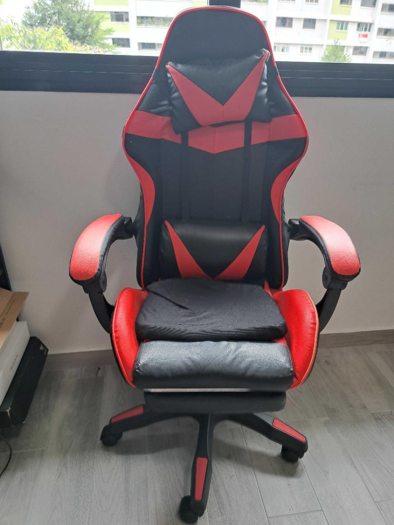 9/10 Racer - Gamer Chair Red/Black, Furniture & Home Living, Furniture ...