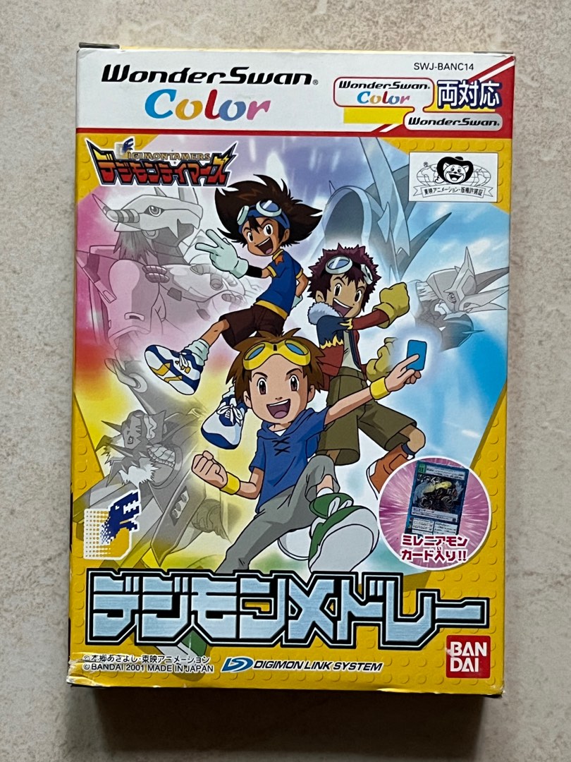 日版 WSC WONDER SWAN COLOR BANDAI DIGIMON TAMERS DIGTAIL MONSTER MEDLEY ...