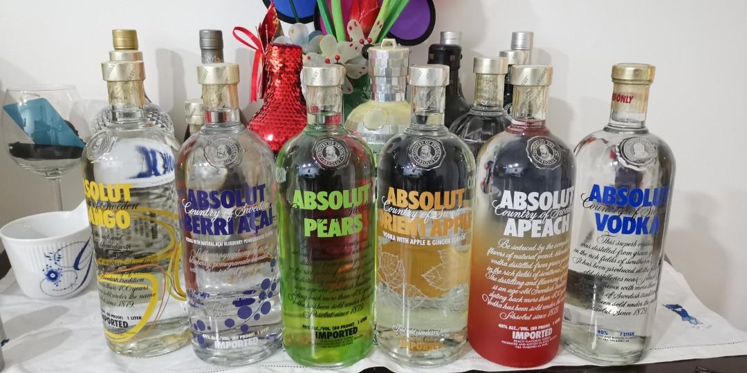 ABSOLUT Assorted, Food & Drinks, Alcoholic Beverages on Carousell