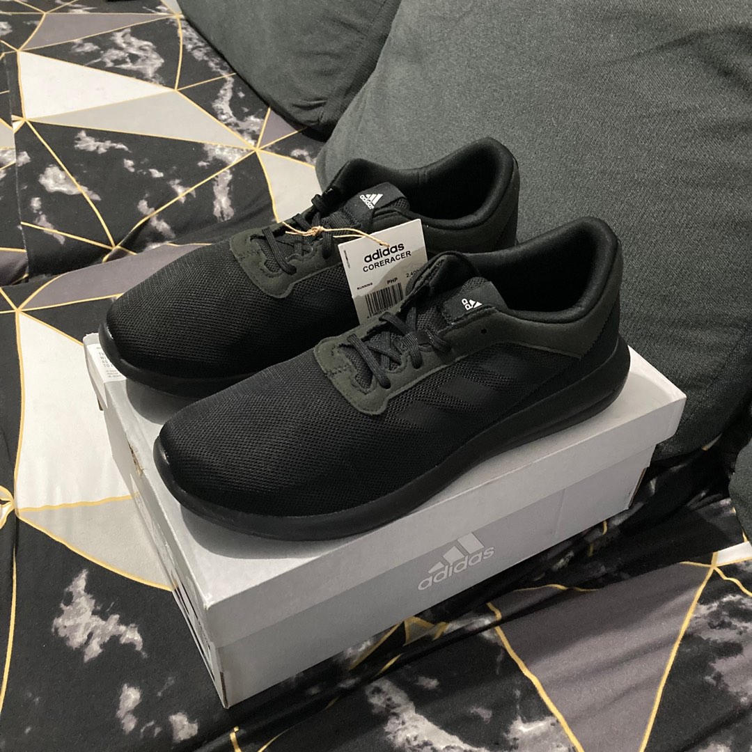 Adidas Core Racer 'Triple Black', Men's Fashion, Footwear, Sneakers on ...