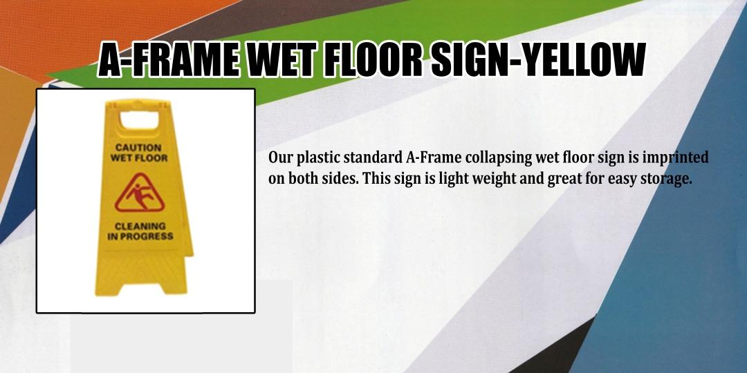 A-Frame Wet Floor Caution Sign, Commercial & Industrial, Industrial ...