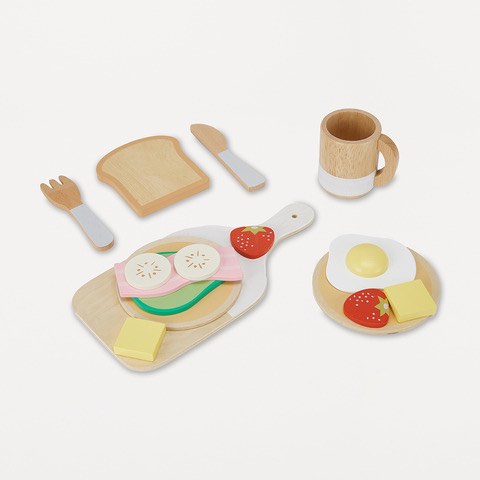 Anko Kmart Wooden Toys Breakfast Set, Hobbies & Toys, Toys & Games on ...