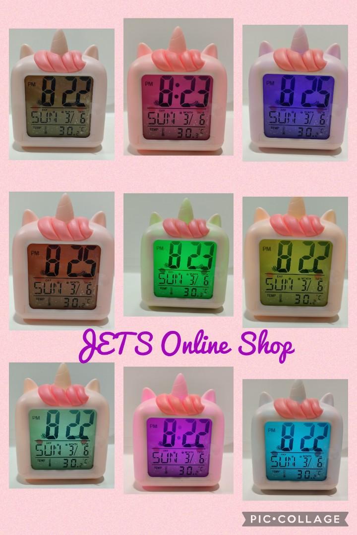 Anko Unicorn Design Clock, Furniture & Home Living, Home Decor, Clocks ...