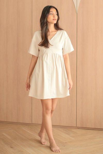 Audrey button babydoll dress, Women's Fashion, Dresses & Sets, Dresses ...